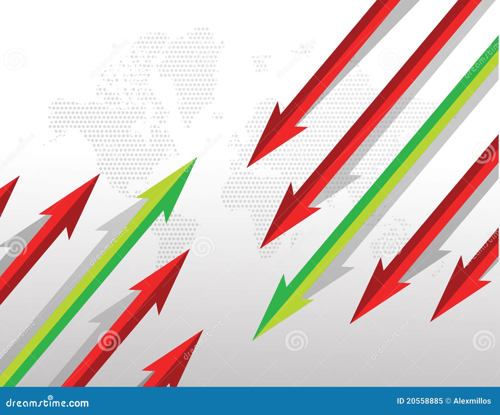 Arrows Going in Opposite Directions. Stock Illustration - Illustration ...
