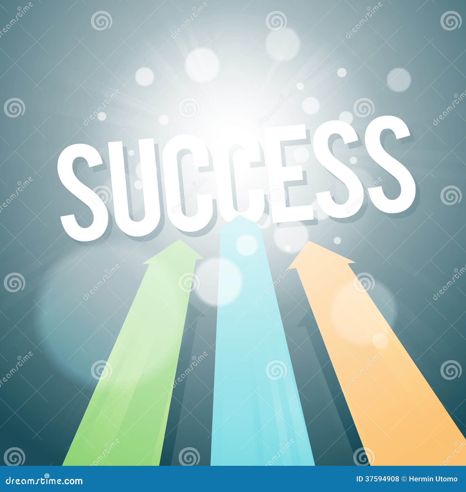 Arrows Going for Success stock vector. Illustration of concept - 37594908