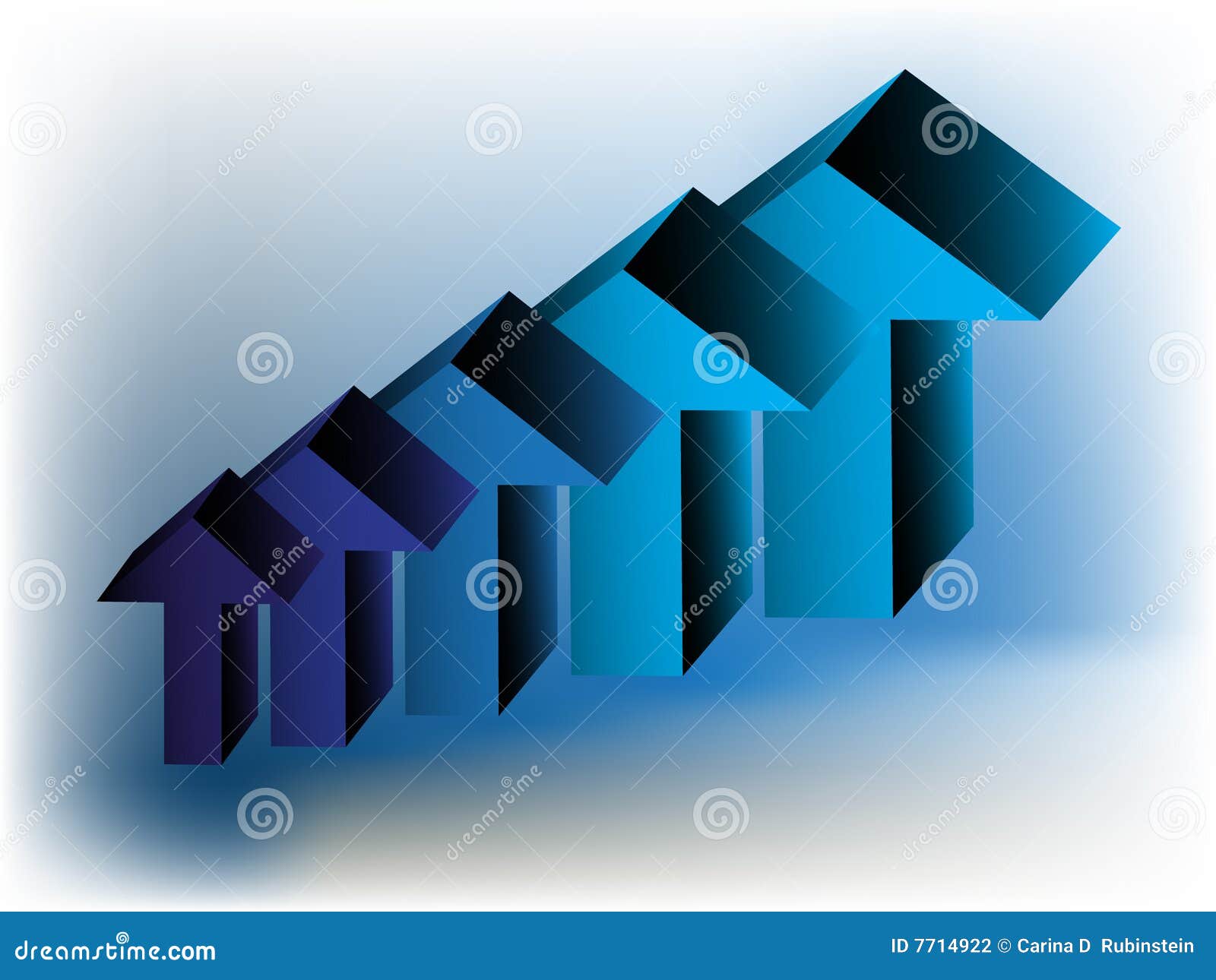 Arrows going up stock vector. Illustration of increase - 7714922