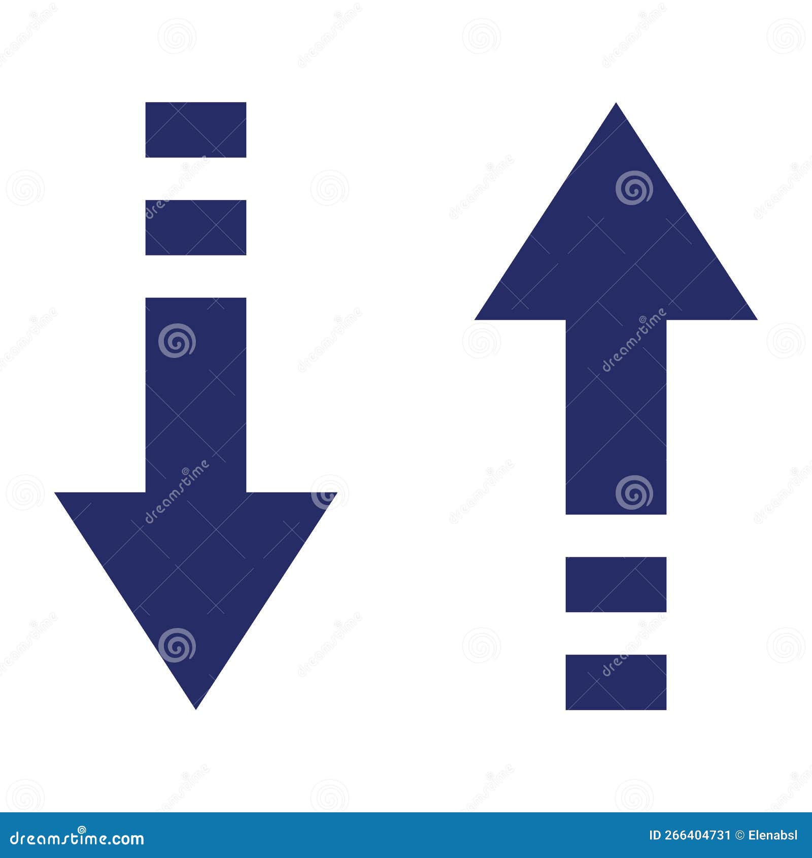 Arrows Going Up and Down, Connection Icon Stock Vector - Illustration ...