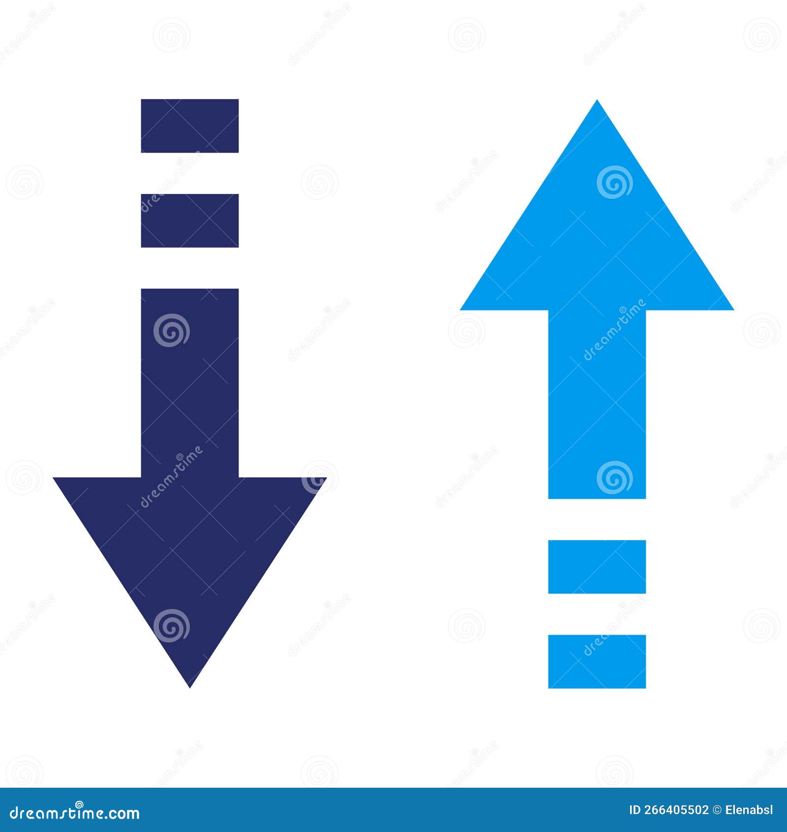 Arrows Going Up and Down, Connection Icon Stock Vector - Illustration ...