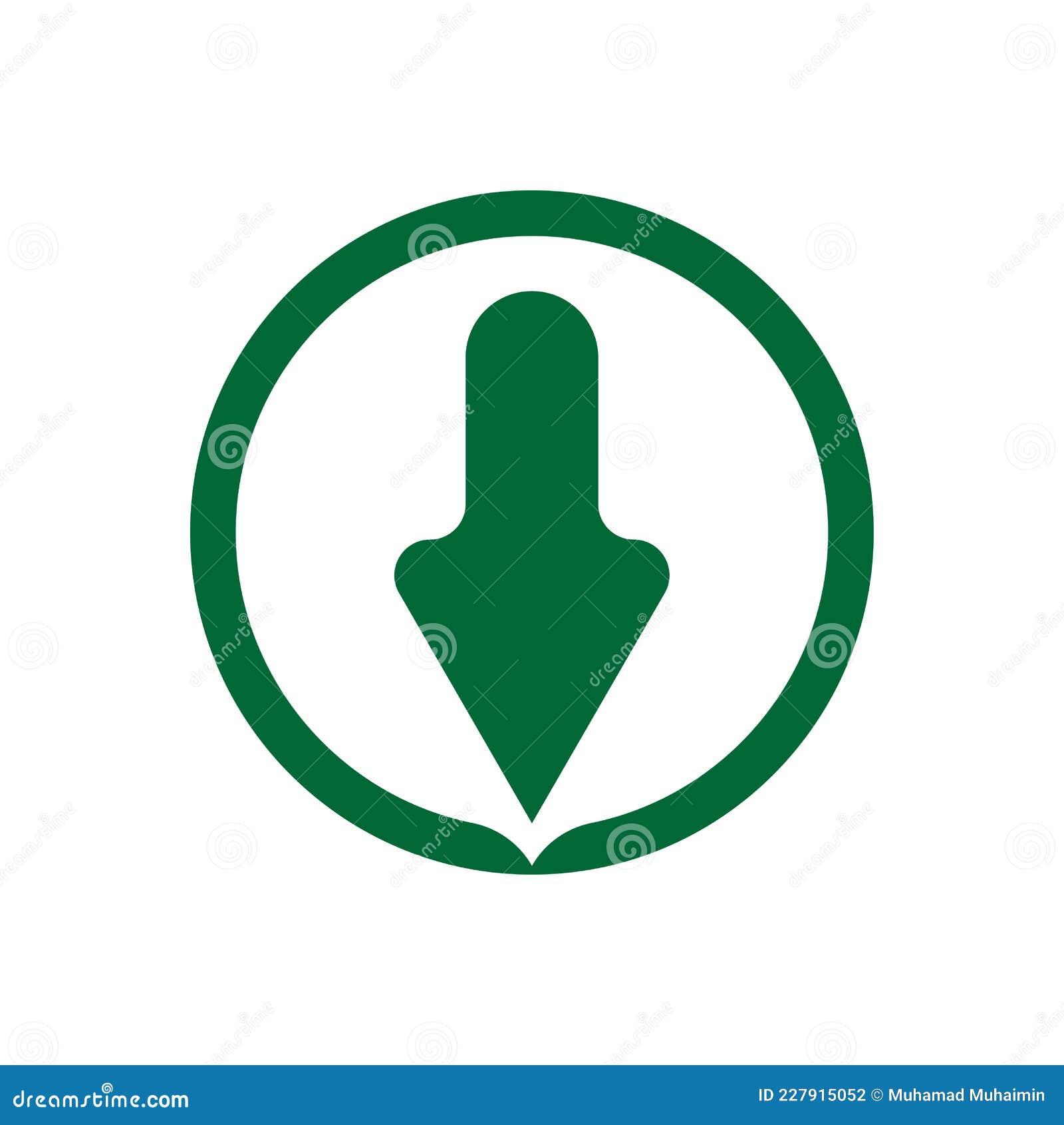 Arrows in Green Circles Icon Logo Stock Vector - Illustration of binary ...
