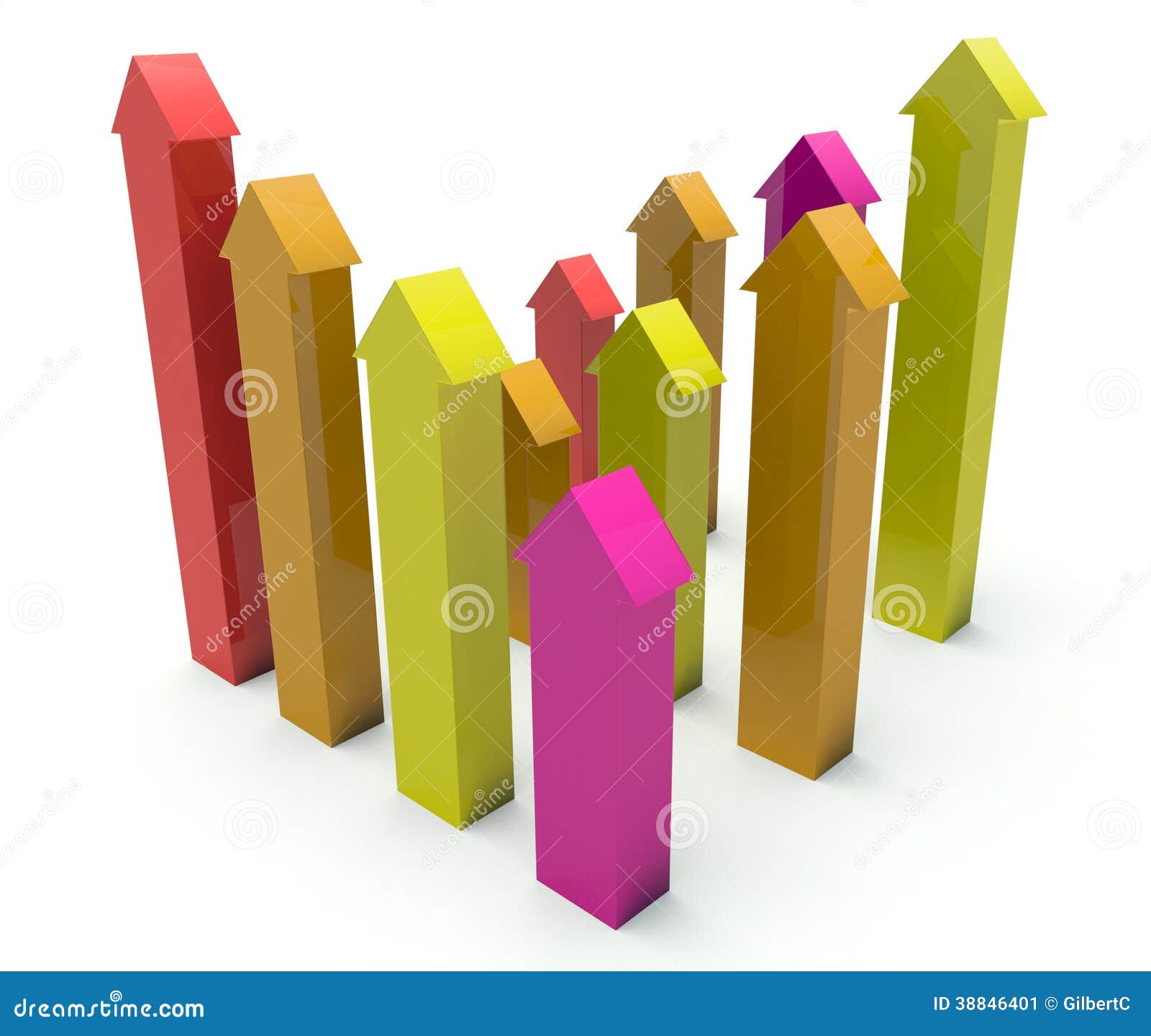 Arrows stock illustration. Illustration of chart, career - 38846401