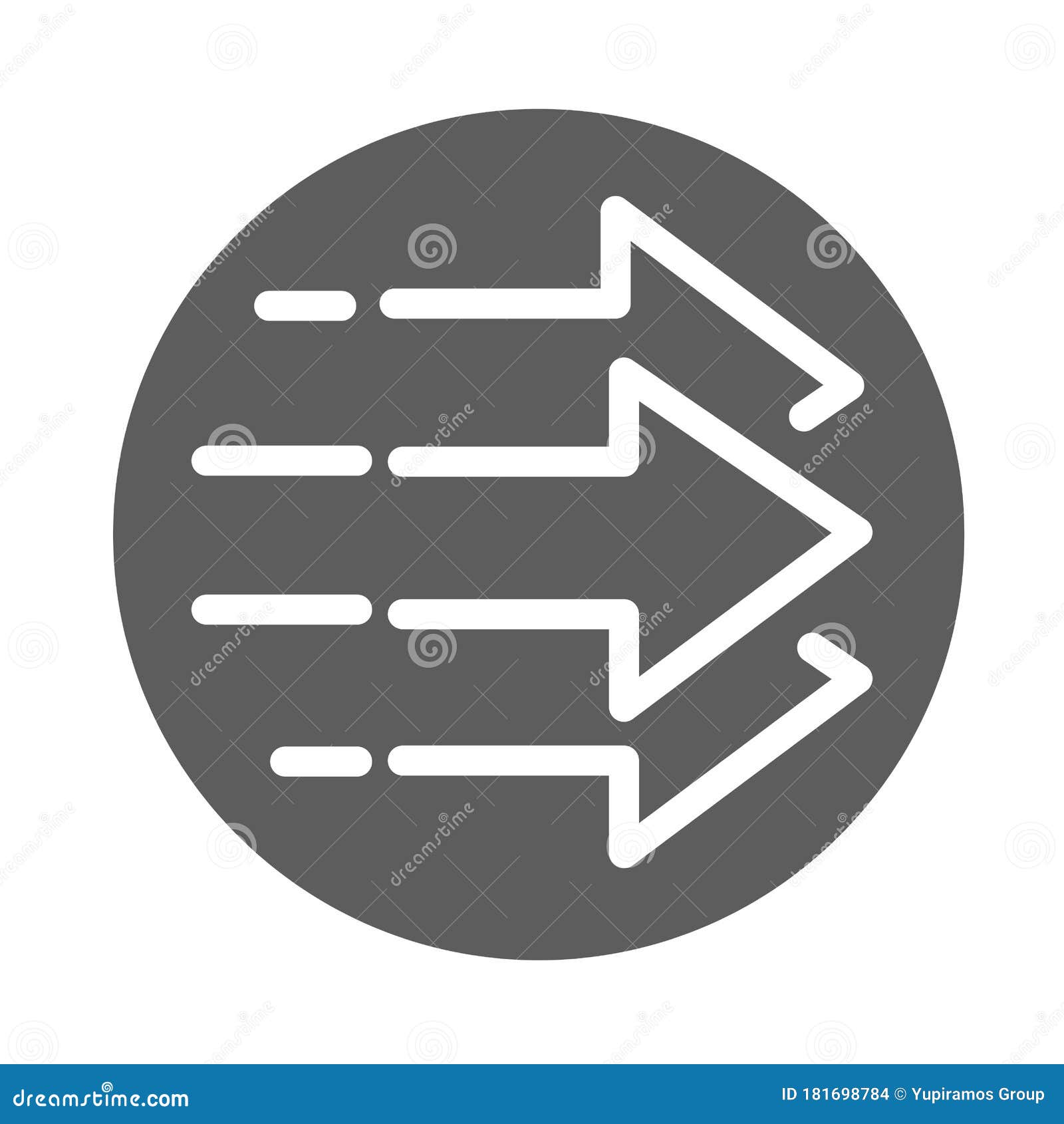 Arrows Guide Direction Position Block Style Icon Stock Vector ...