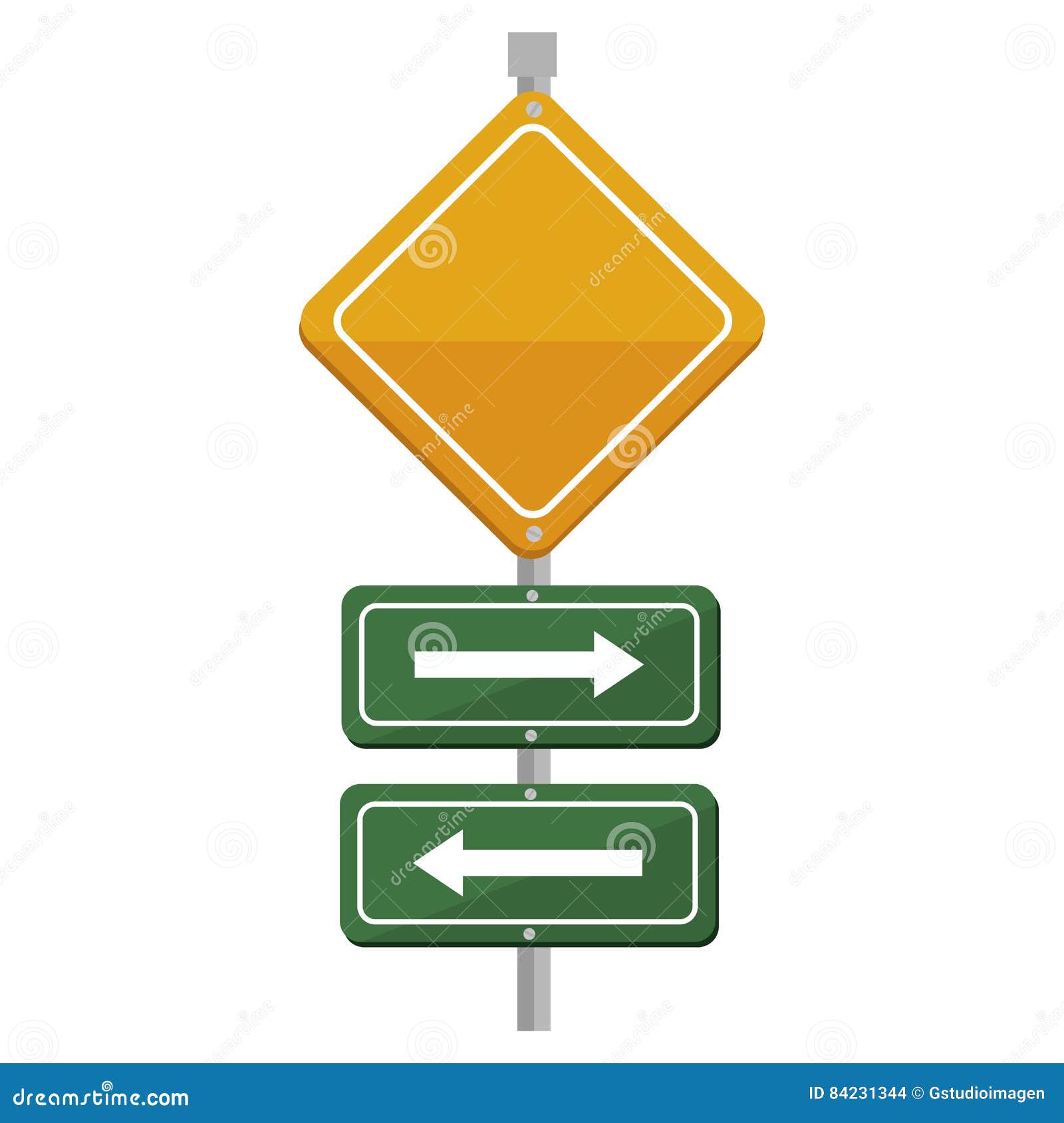 Arrows Guide Traffic Signal Stock Illustration - Illustration of symbol ...