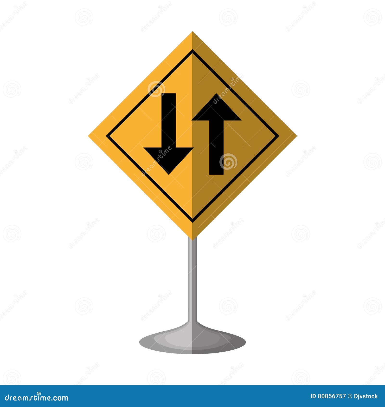 Arrows Guide Traffic Signal Stock Vector - Illustration of alert ...