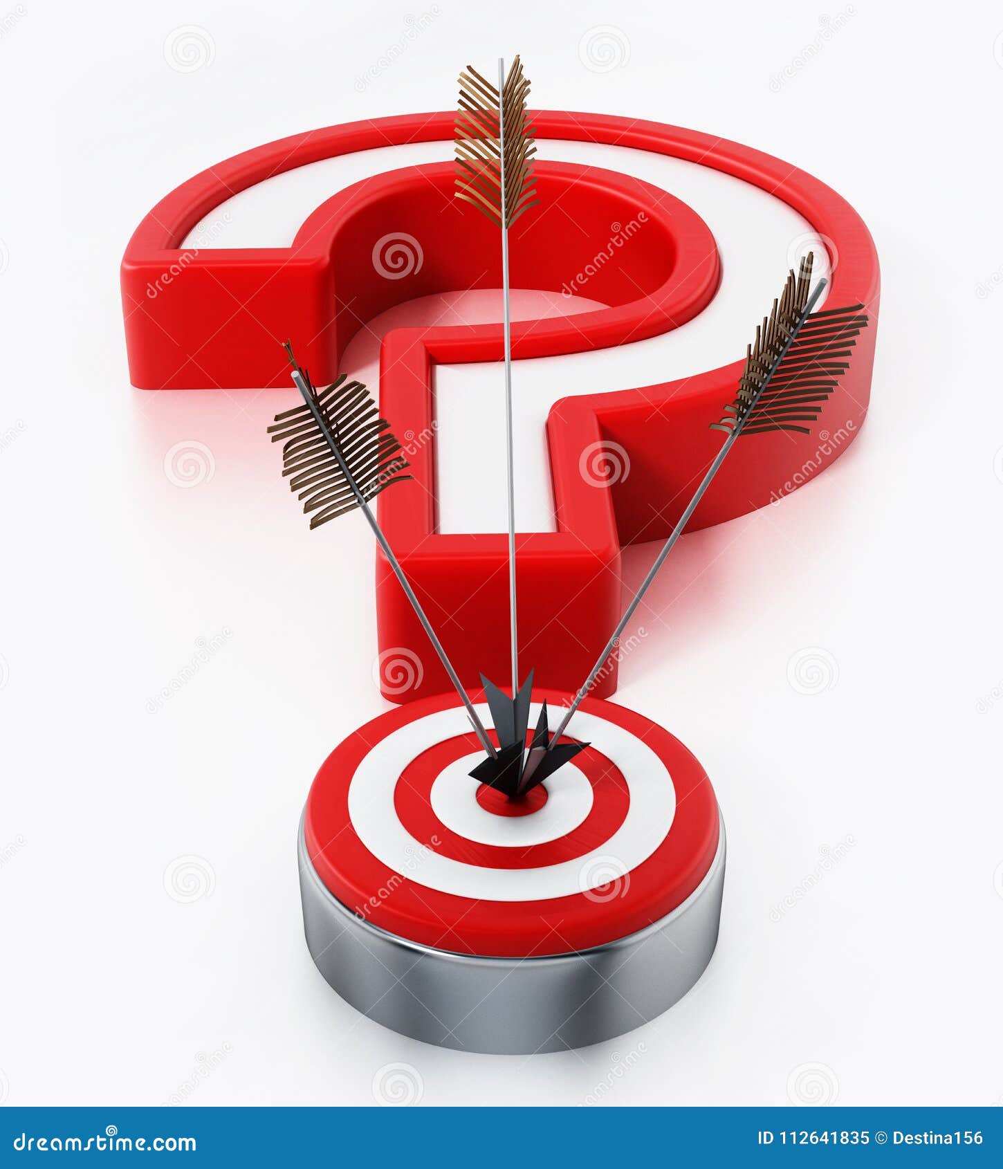 Target With Question Mark Icon. Vector | CartoonDealer.com #150793869