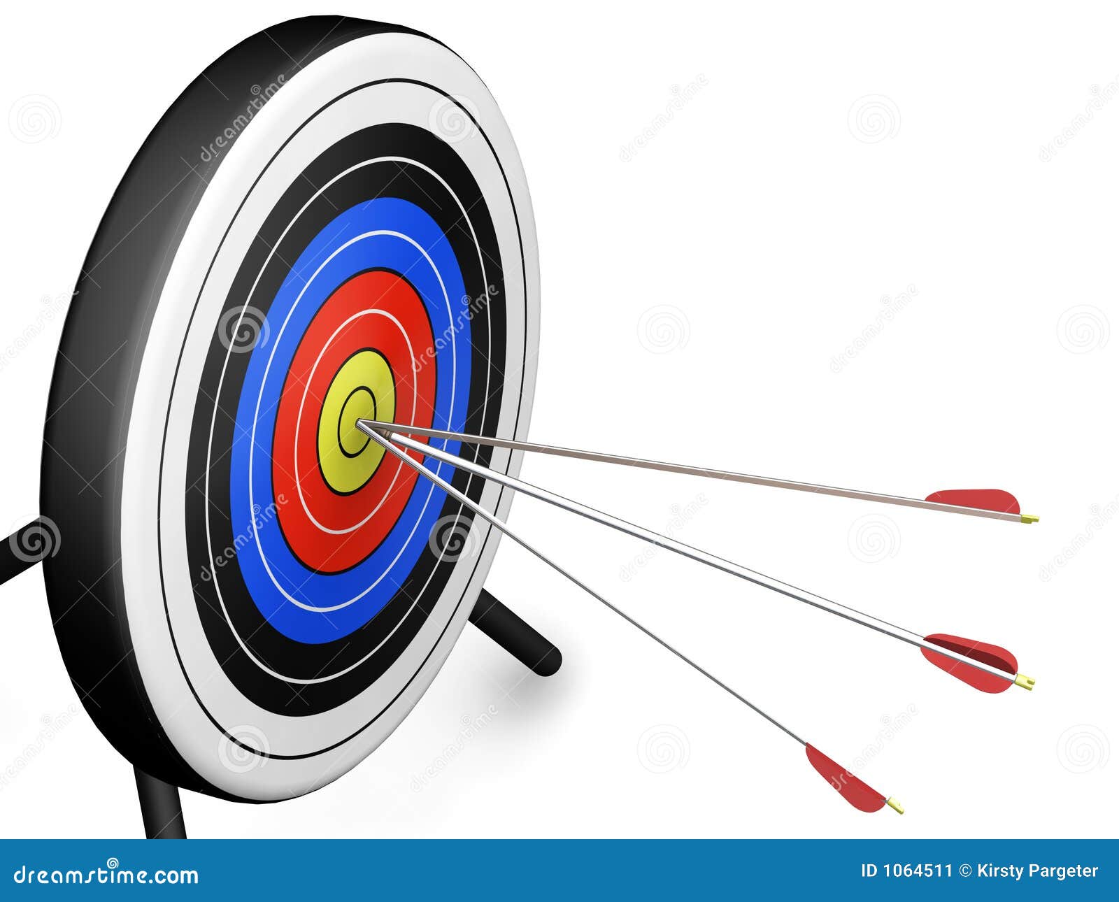 Arrows hitting target stock illustration. Illustration of conceptual ...