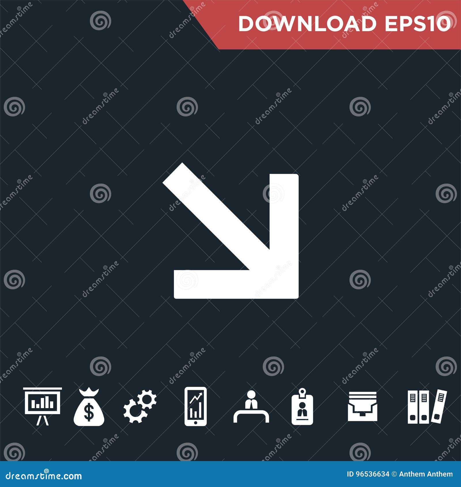 Arrows Icon Modern, Simple Flat Stock Illustration - Illustration of ...
