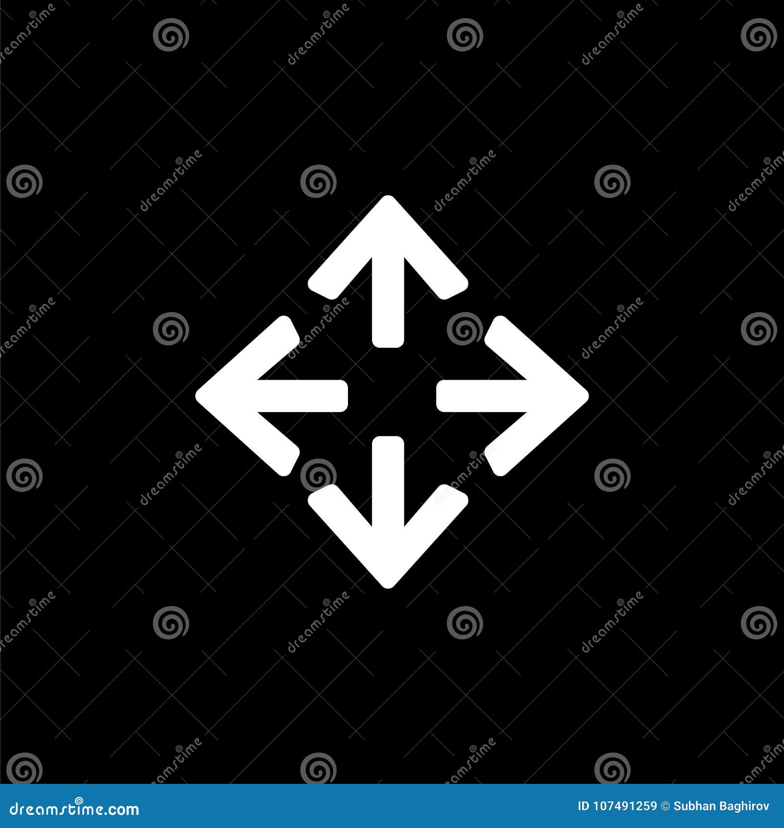 Arrows Icon for Simple Flat Style Ui Design Stock Vector - Illustration ...