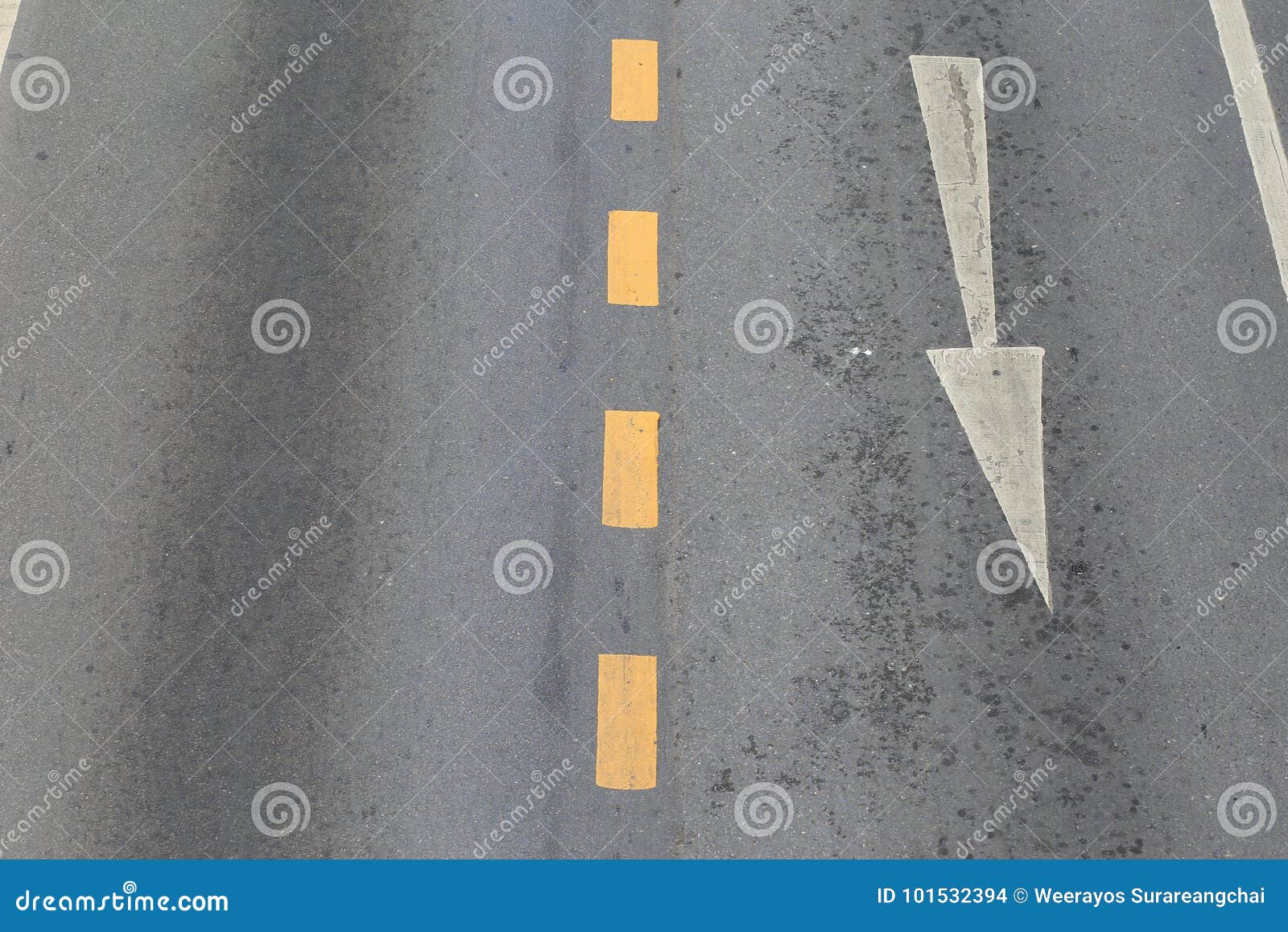 The Arrows Indicate the Direction of Traffic. Stock Photo - Image of ...