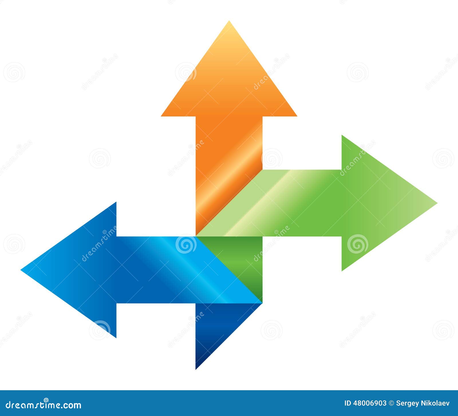 Arrows indicate stock vector. Illustration of arrows - 48006903
