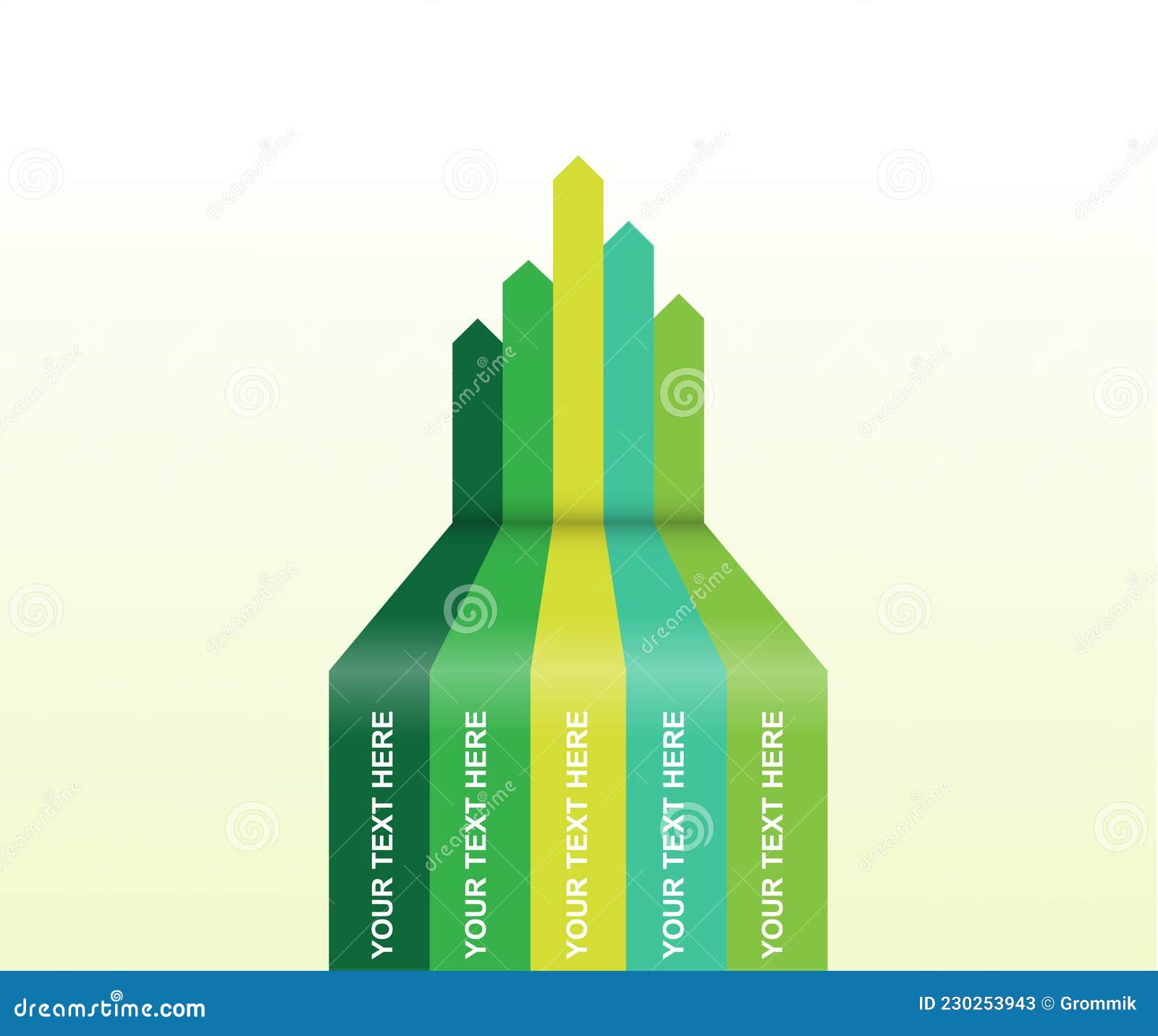 Arrows of Infographics. Colored Arrows of Different Lengths for ...