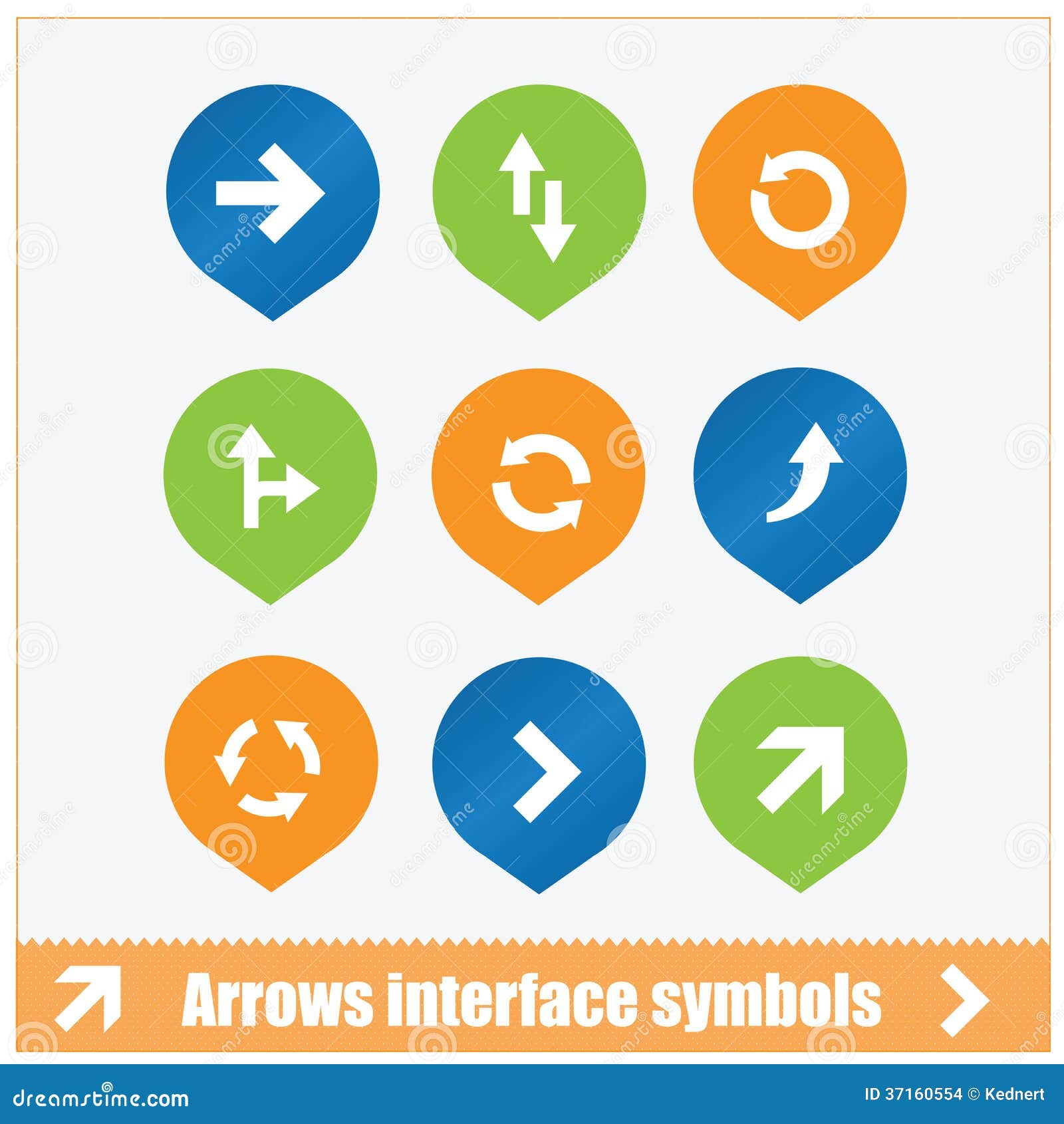 Arrows Interface Symbols Set Royalty-Free Stock Image | CartoonDealer ...