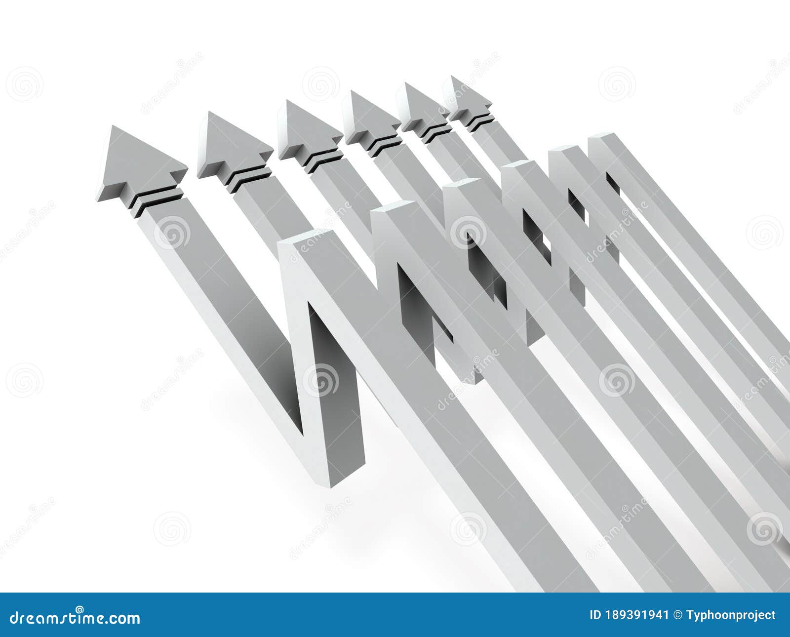 Arrows that Jump after Falling. it is an Abstract Representing V-shaped ...