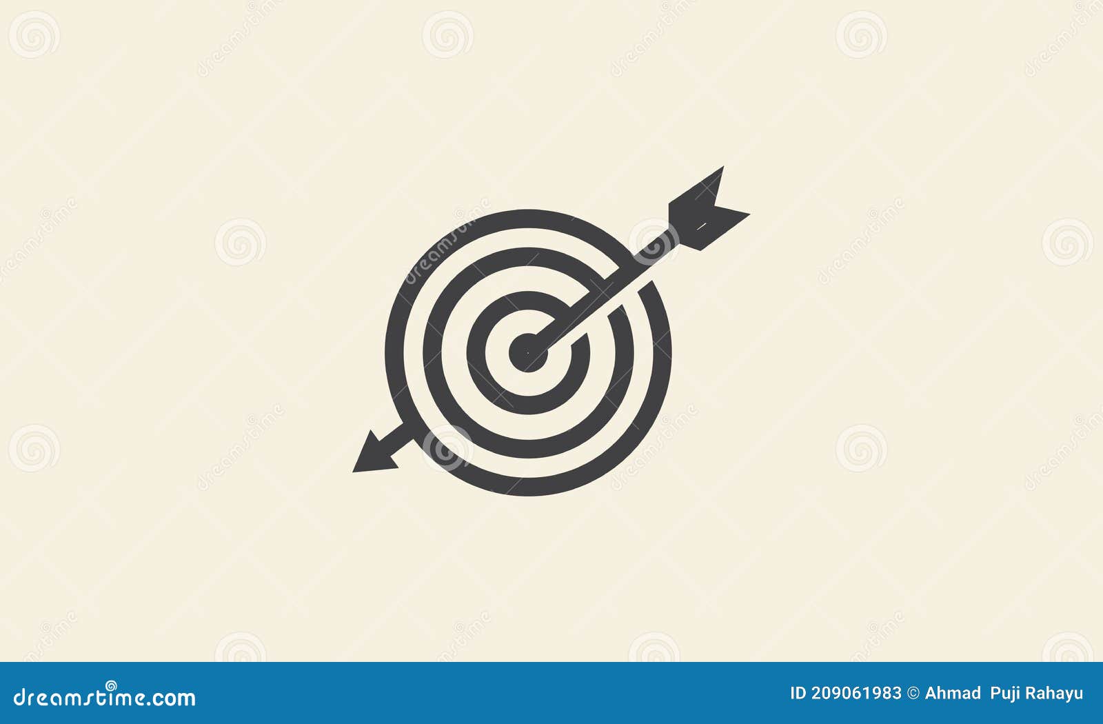 Arrows Line with Circle Target Simple Logo Symbol Icon Vector Graphic ...