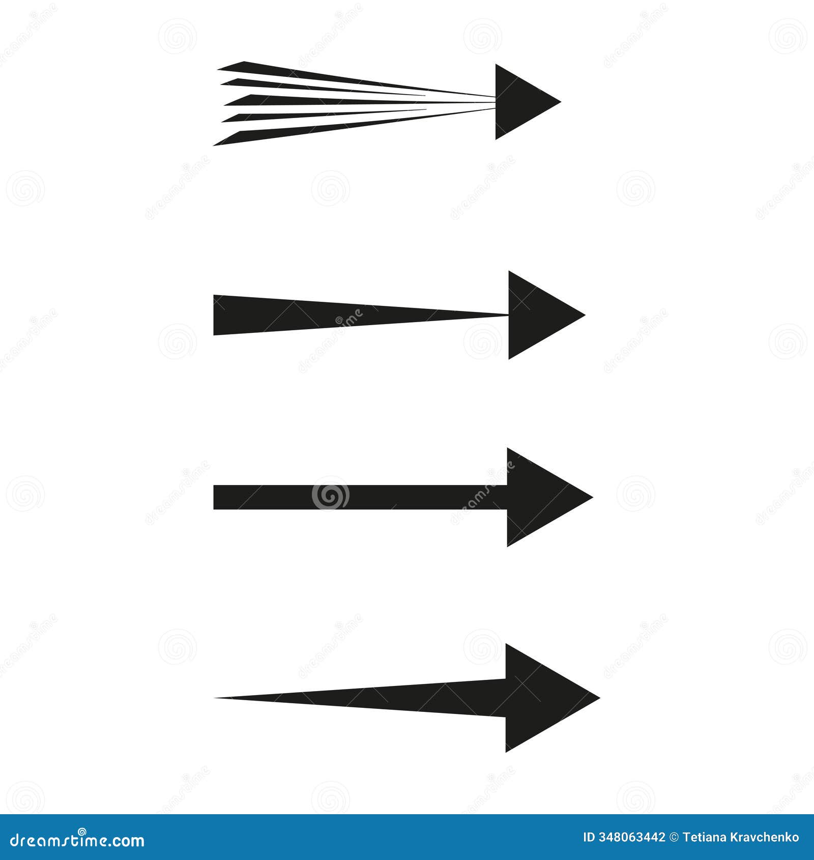 Arrows with Lines. Direction Movement Symbol. Simple Black Element ...