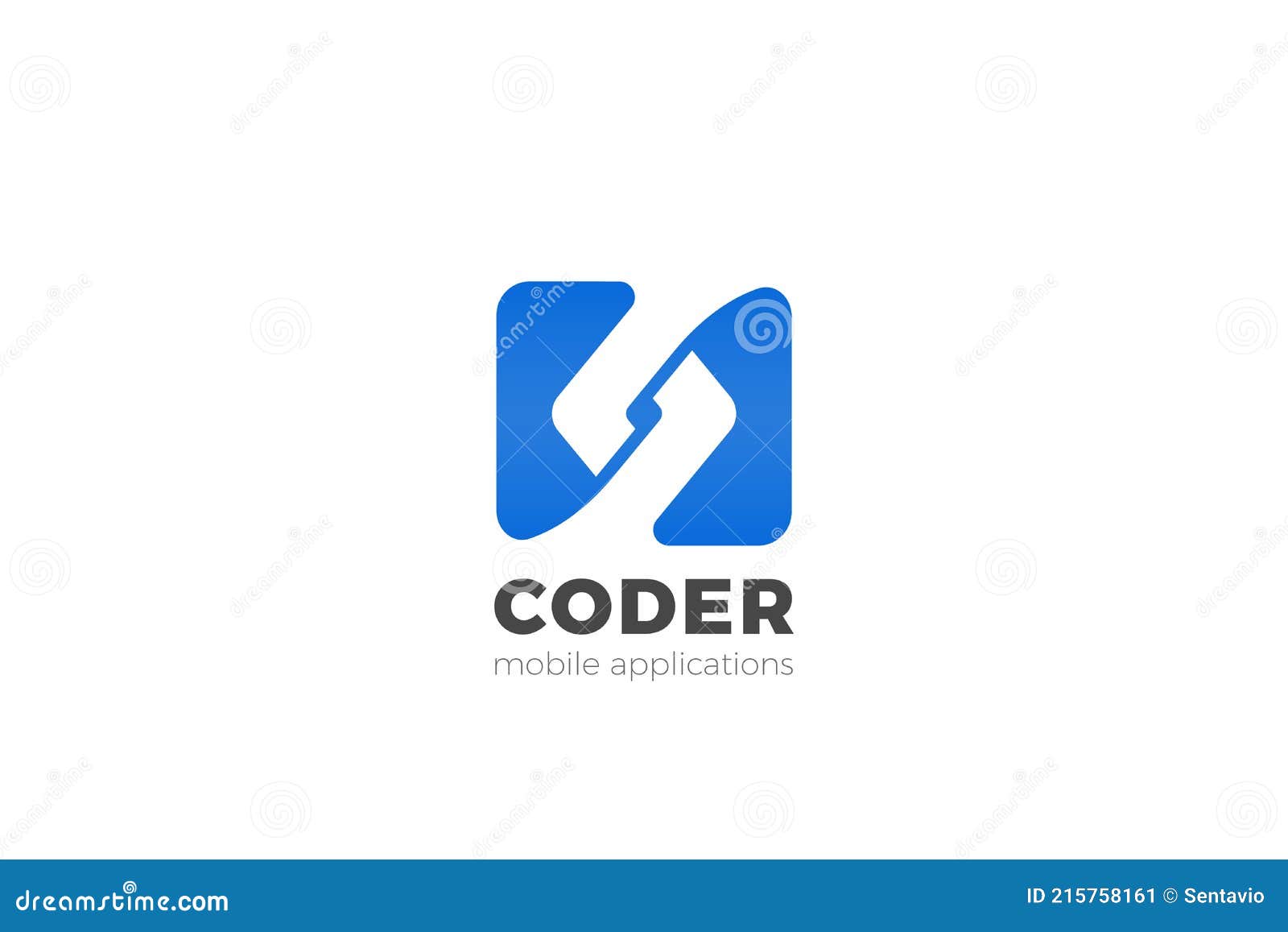 Arrows Logo Coder Coding Service Abstract Design Vector Template ...