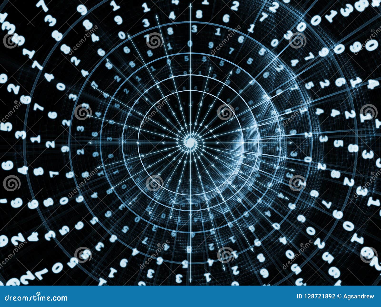 Of Arrows and Numbers stock illustration. Illustration of code - 128721892