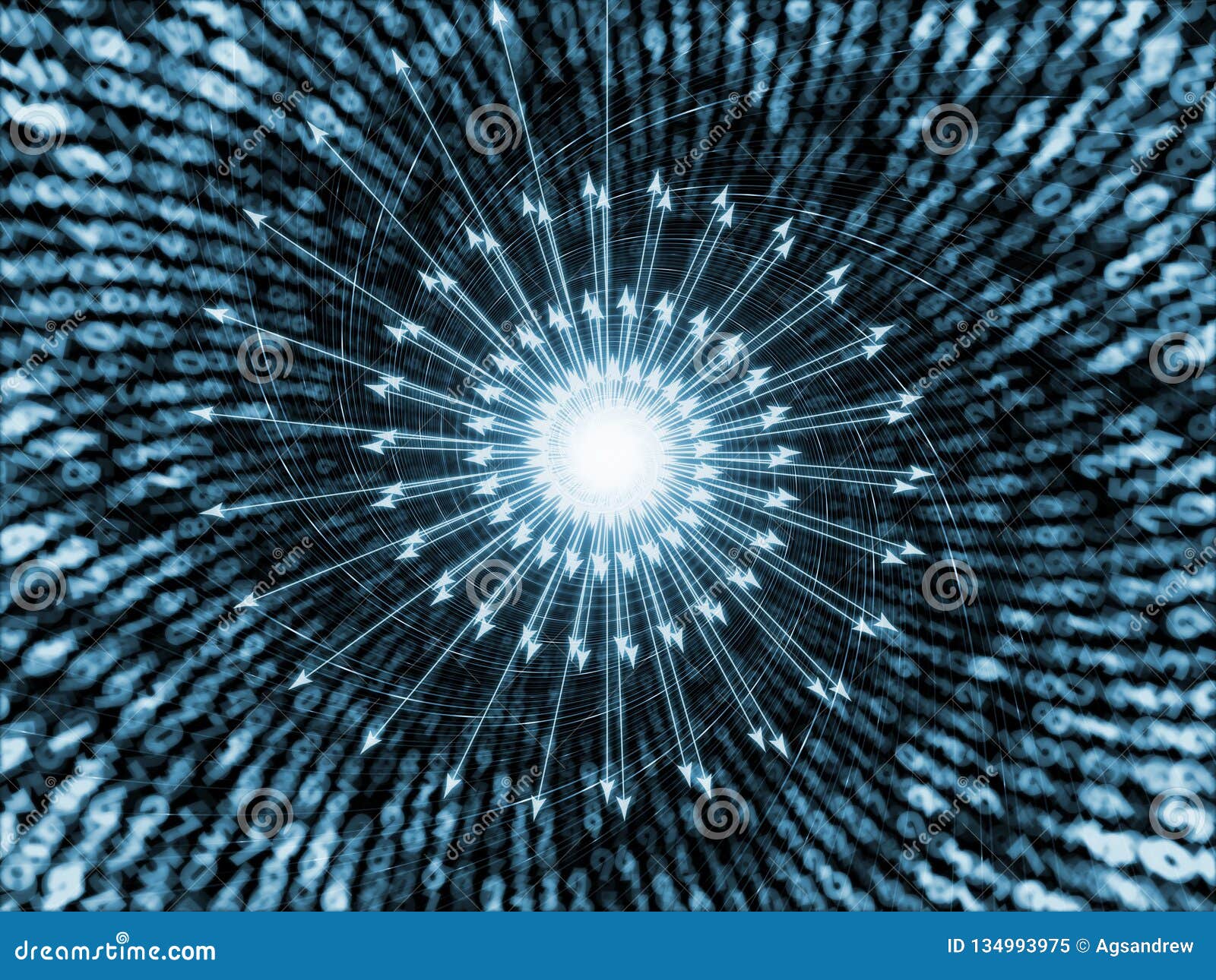 Of Arrows and Numbers stock illustration. Illustration of mathematics ...