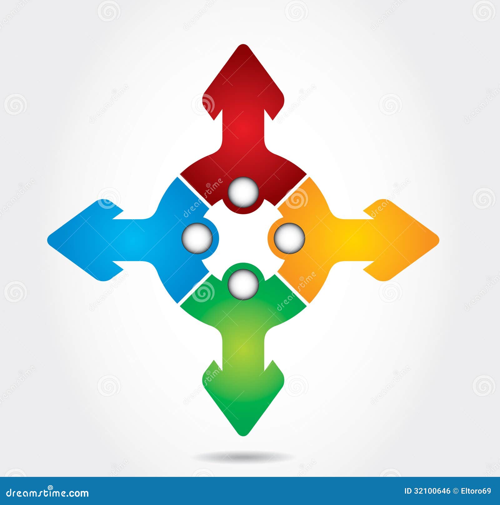 Arrows objects stock vector. Illustration of transfer - 32100646