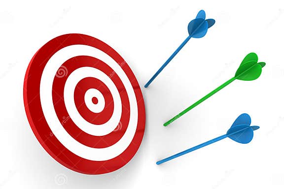 Arrows Off Target stock illustration. Illustration of symbol - 50151914