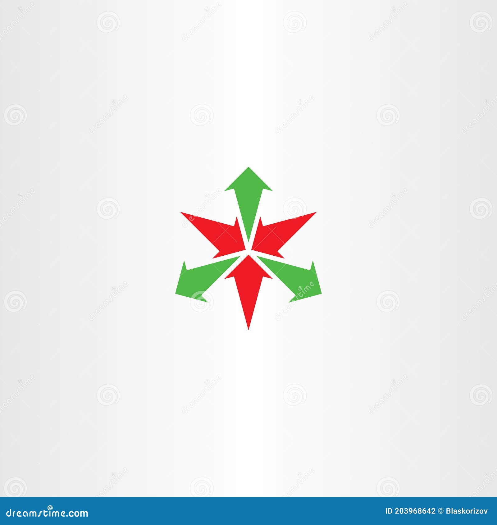 Arrows in and Out Vector Icon Logo Symbol Stock Vector - Illustration ...