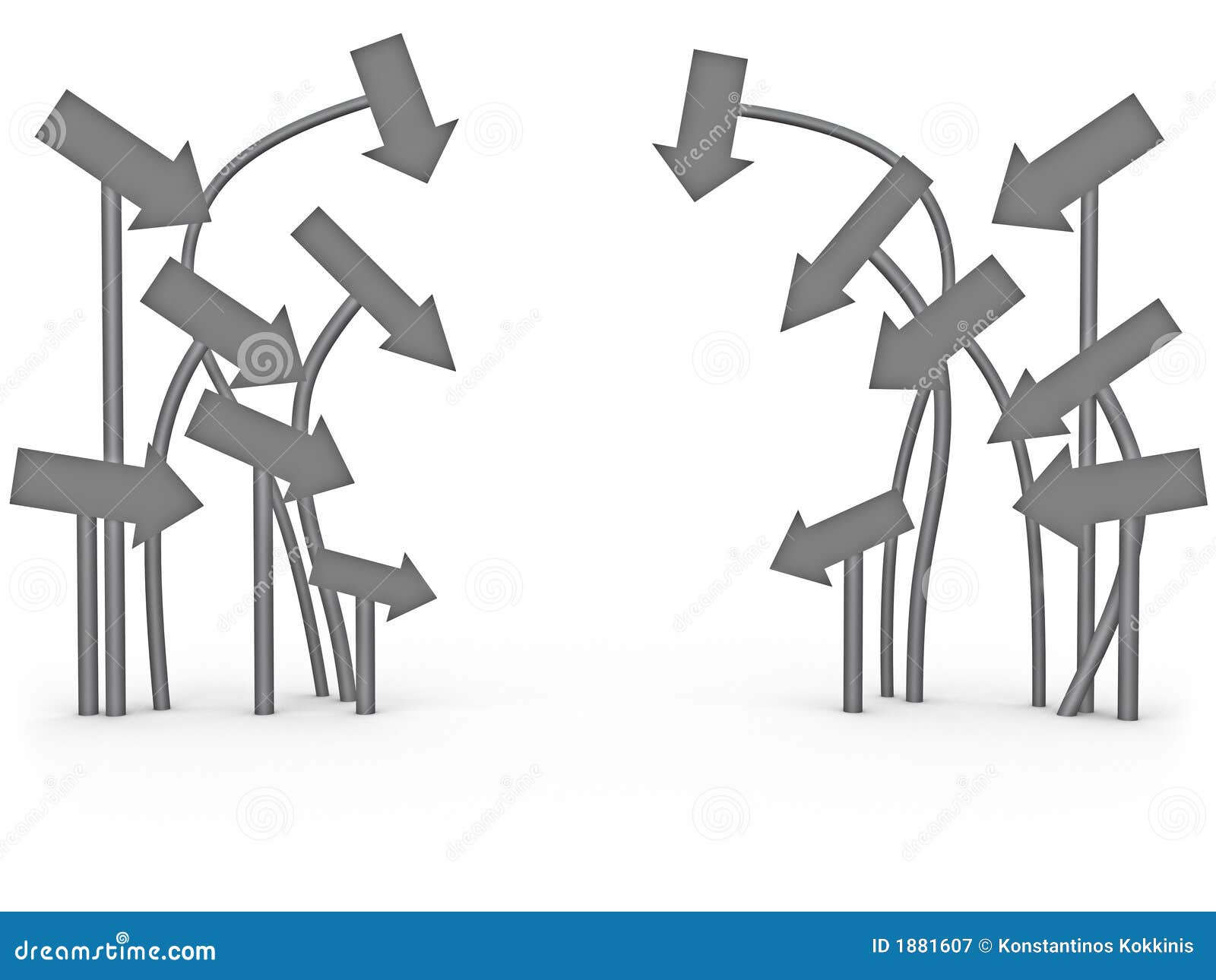 Arrows Pointing stock illustration. Illustration of symbol - 1881607