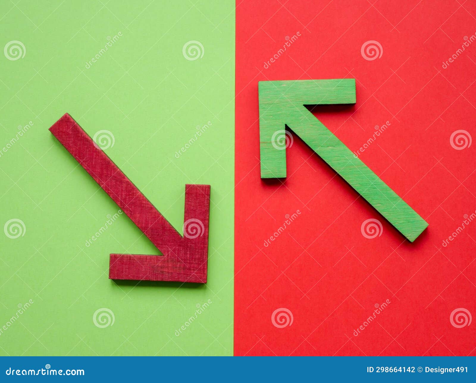 Arrows Pointing in Different Directions As a Symbol of Choice. Stock ...