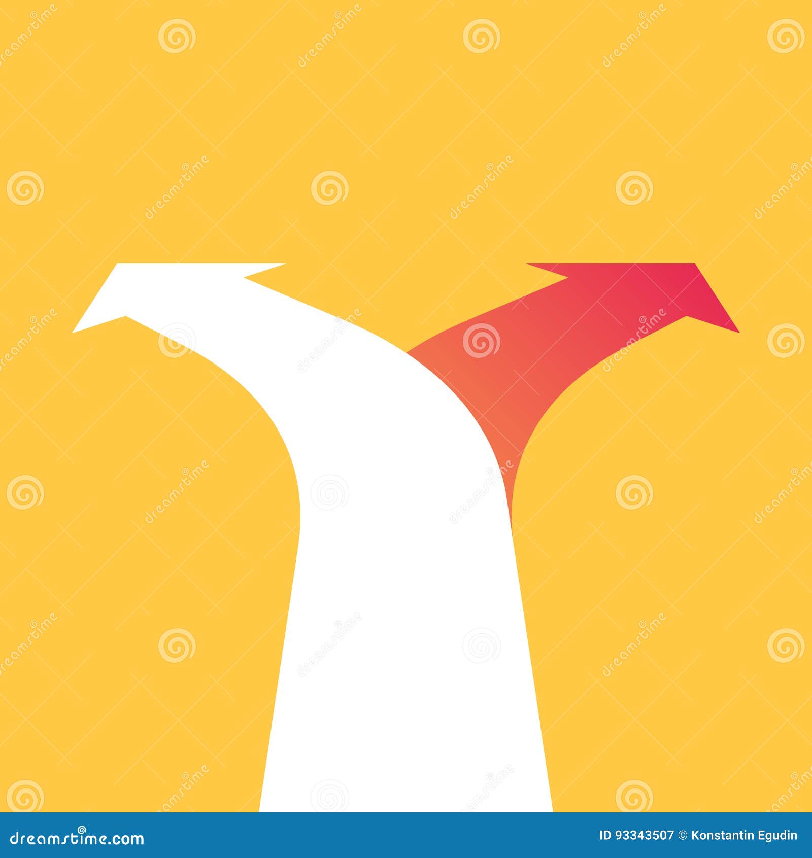 Arrows Pointing In Different Directions Cartoon Vector | CartoonDealer ...