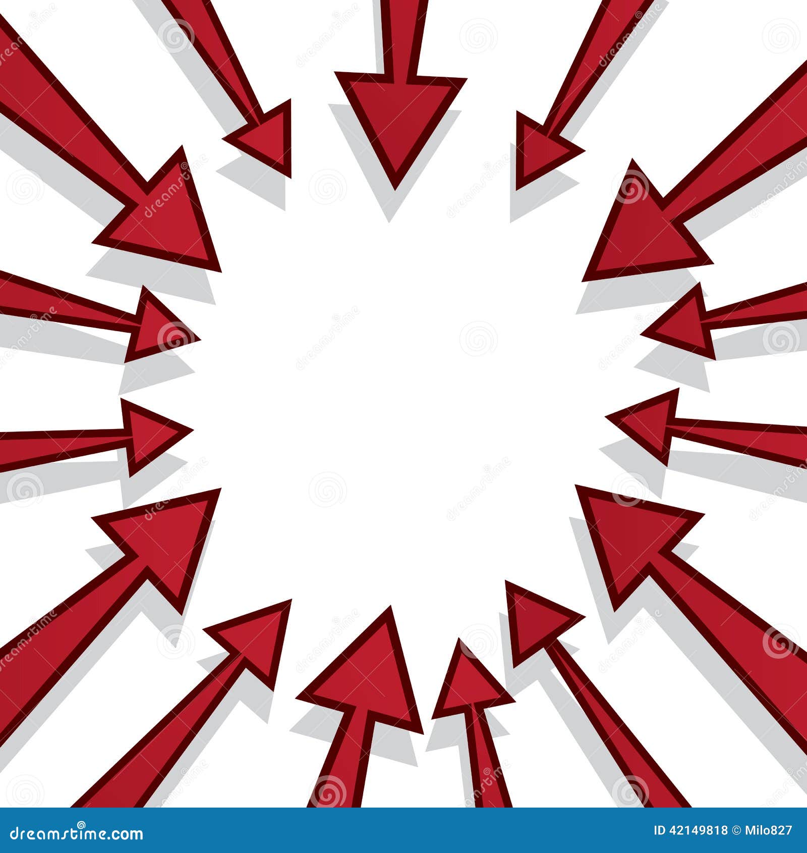 Arrows Pointing Empty stock vector. Illustration of center - 42149818 Arrows Pointing Empty stock vector. Illustration of center - 42149818