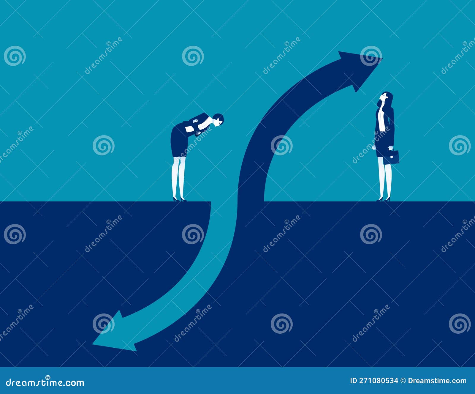 Arrows Pointing To Opposite Direction Stock Vector - Illustration of ...