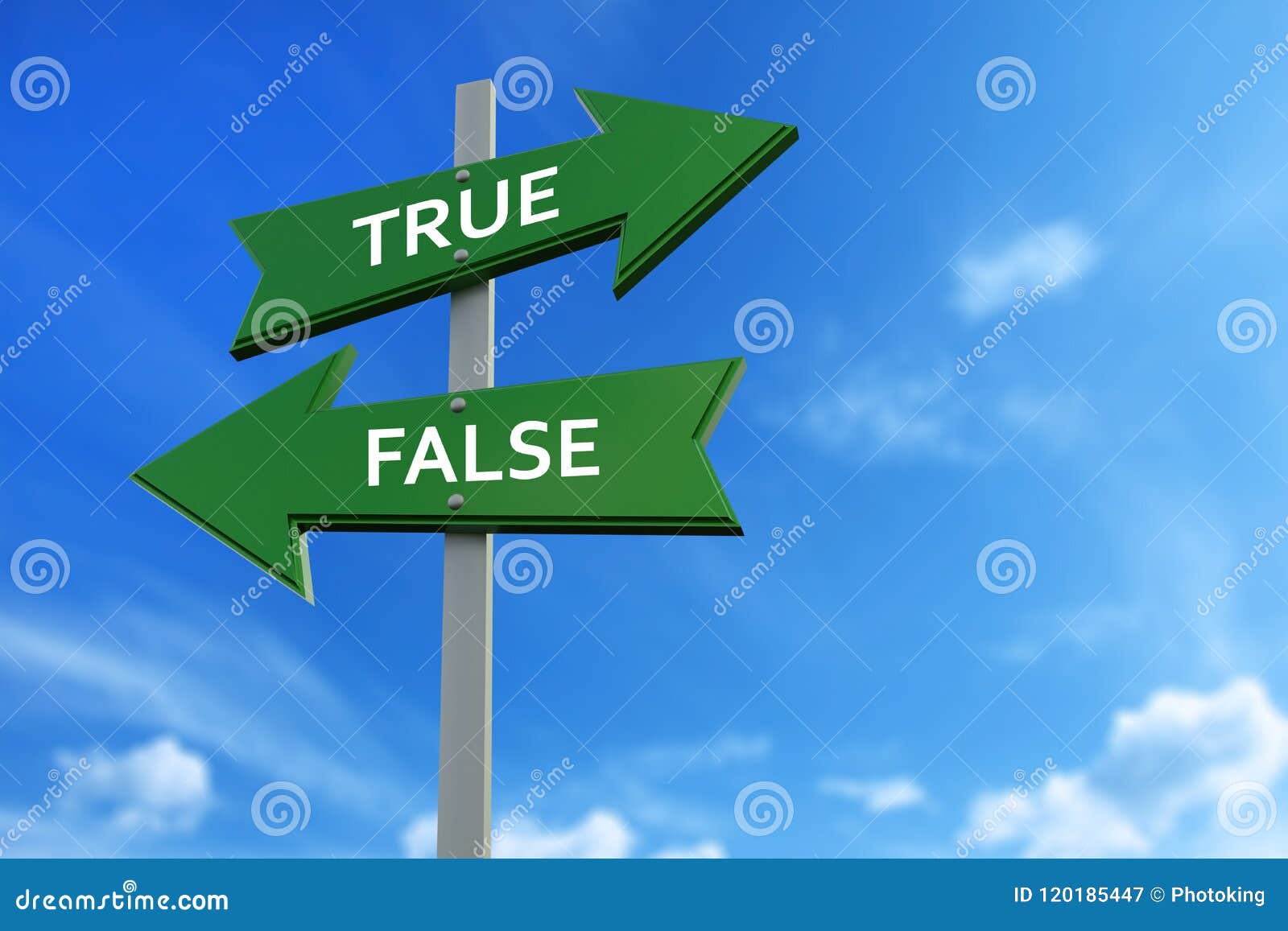True Or False Sign