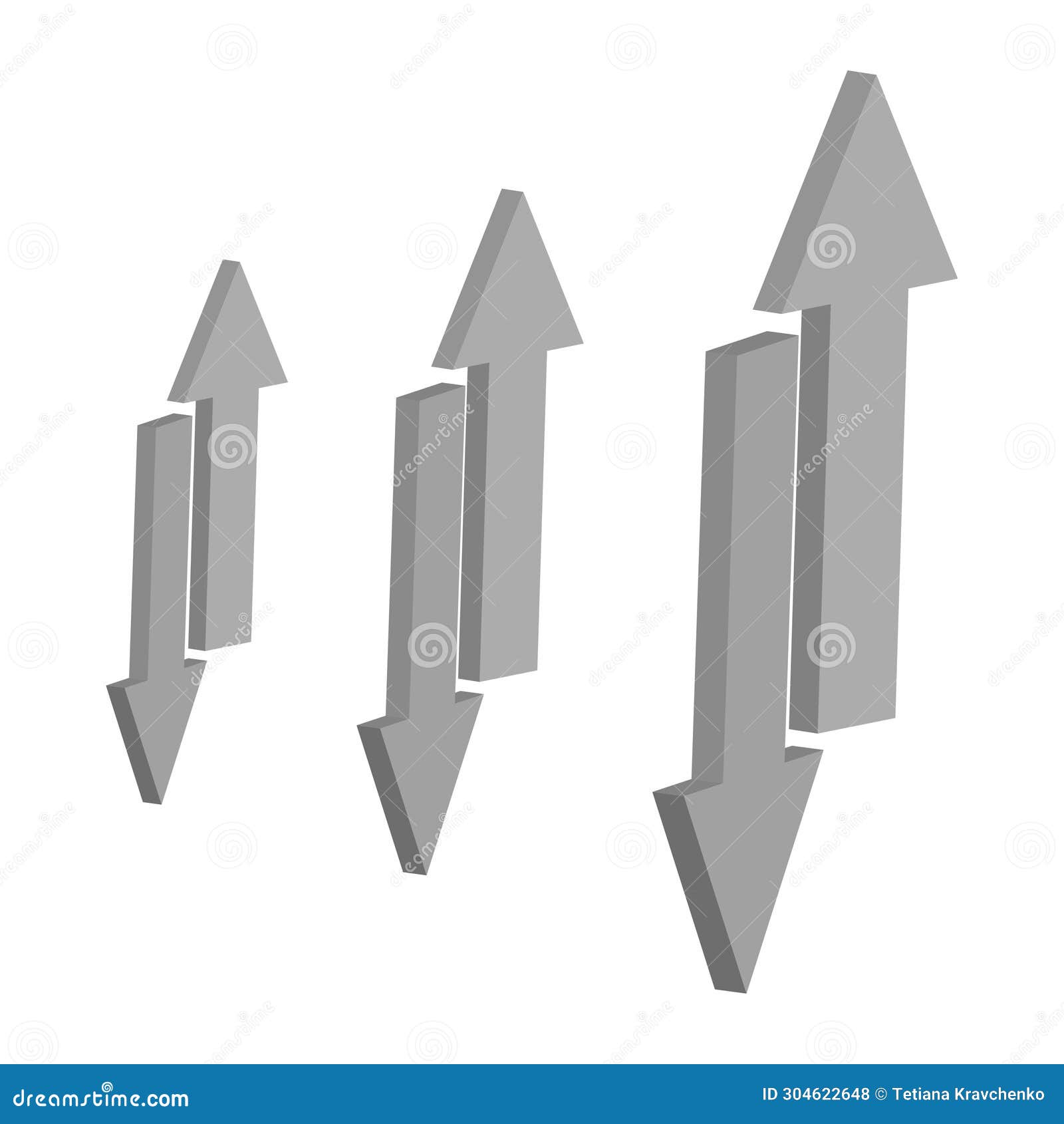 Arrows Pointing Up and Down. Vector Illustration. EPS 10 Stock ...
