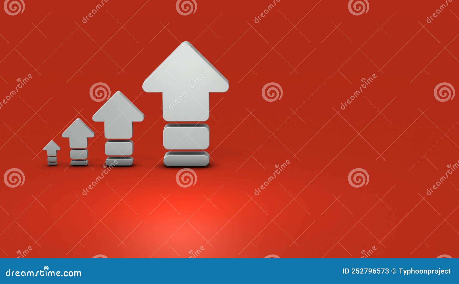 Arrows Pointing Upwards. an Abstract Concept Representing a Gradual ...