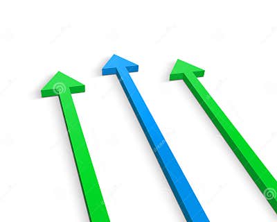 Arrows race stock illustration. Illustration of arrow - 11559697