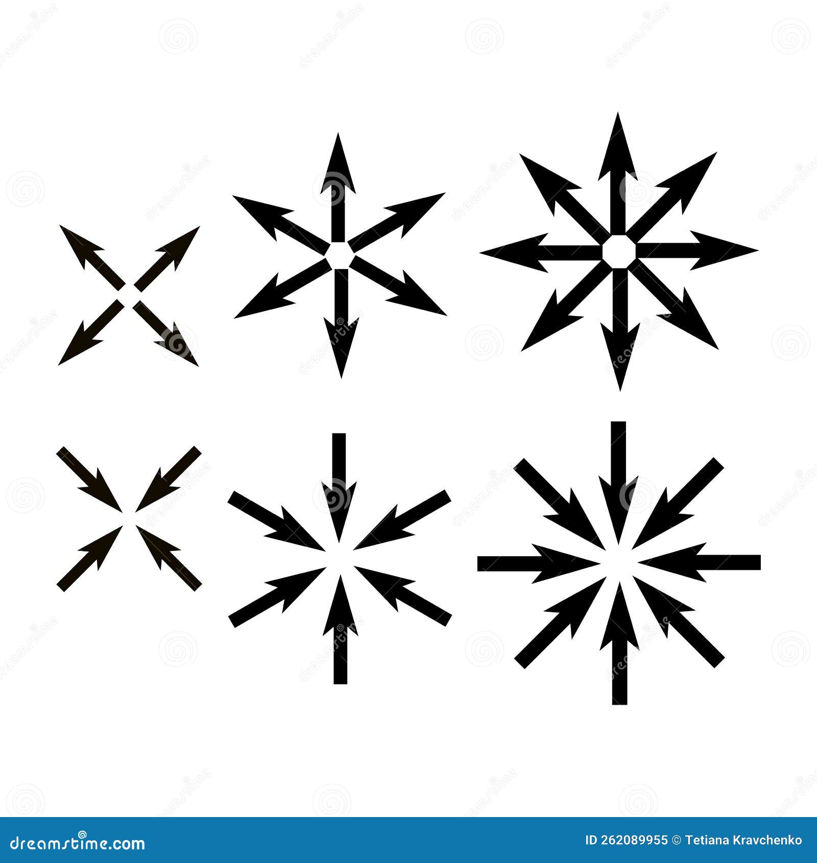 Arrows Rays. Geometric Shape. Vector Illustration. Stock Image Stock ...