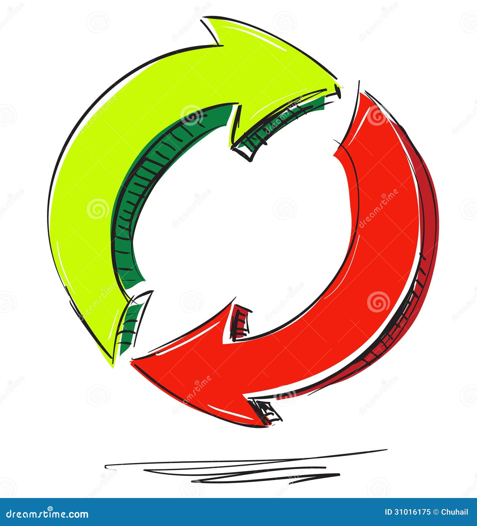 Arrows repeat restore sign stock vector. Illustration of color - 31016175