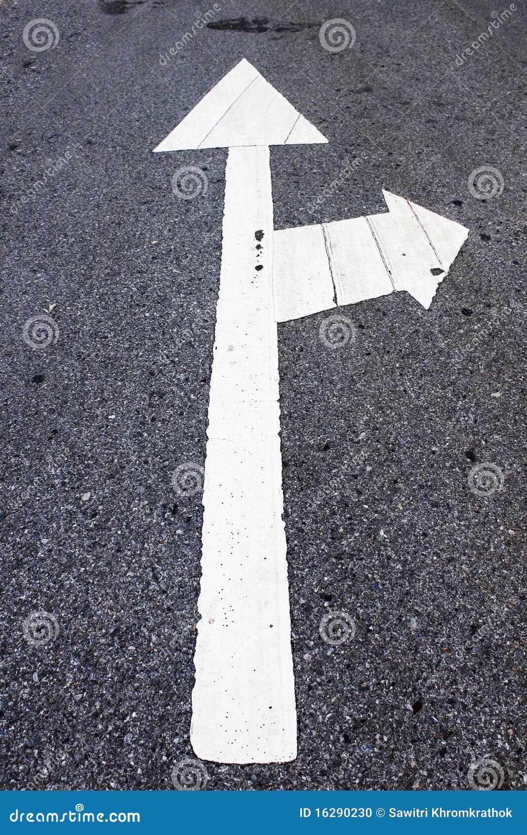 Arrows on the road stock photo. Image of blacktop, advance - 16290230