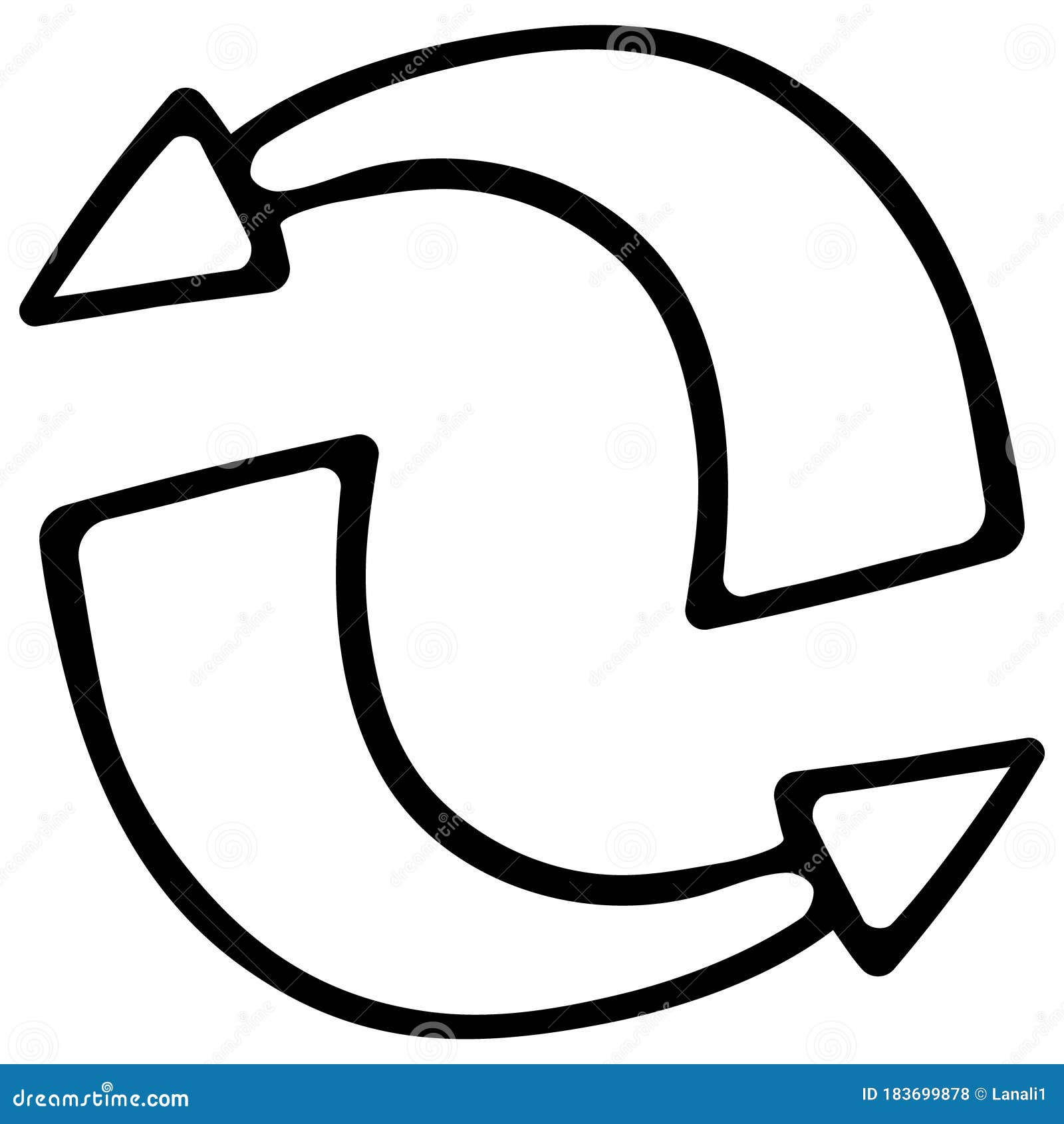 The Arrows Rotate in a Circle. Recycle. Vector Illustration. Ecology ... The Arrows Rotate in a Circle. Recycle. Vector Illustration. Ecology ...