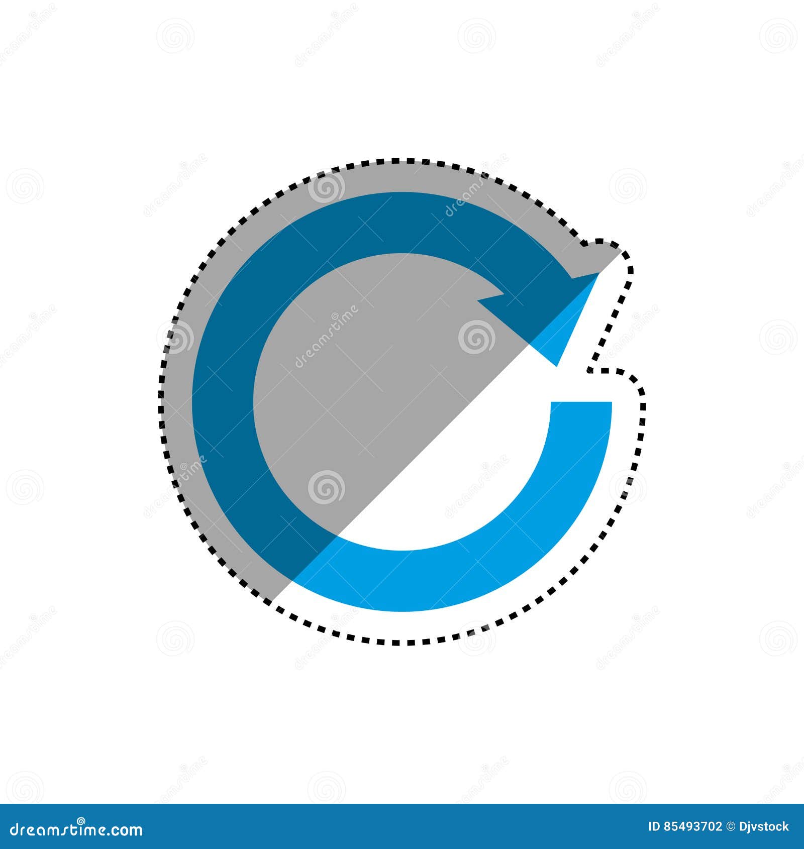 Arrows round cycle stock illustration. Illustration of progress - 85493702