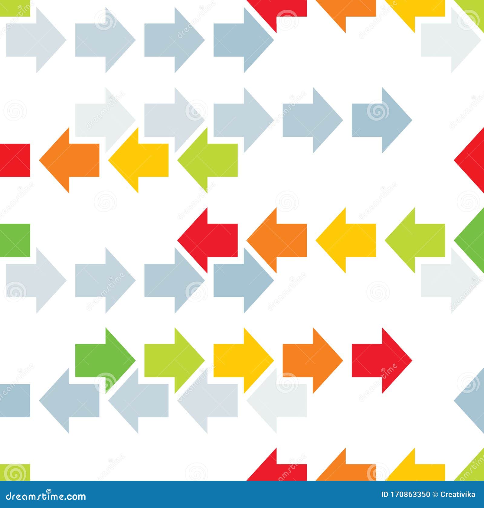 Arrows Seamless Geometric Pattern Stock Vector - Illustration of decor ...