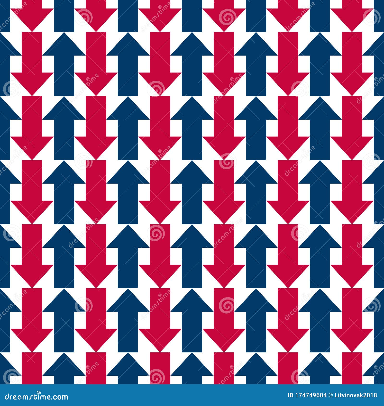 Arrows Seamless Pattern. Sketch Design Symbols. Colorful Vector ...