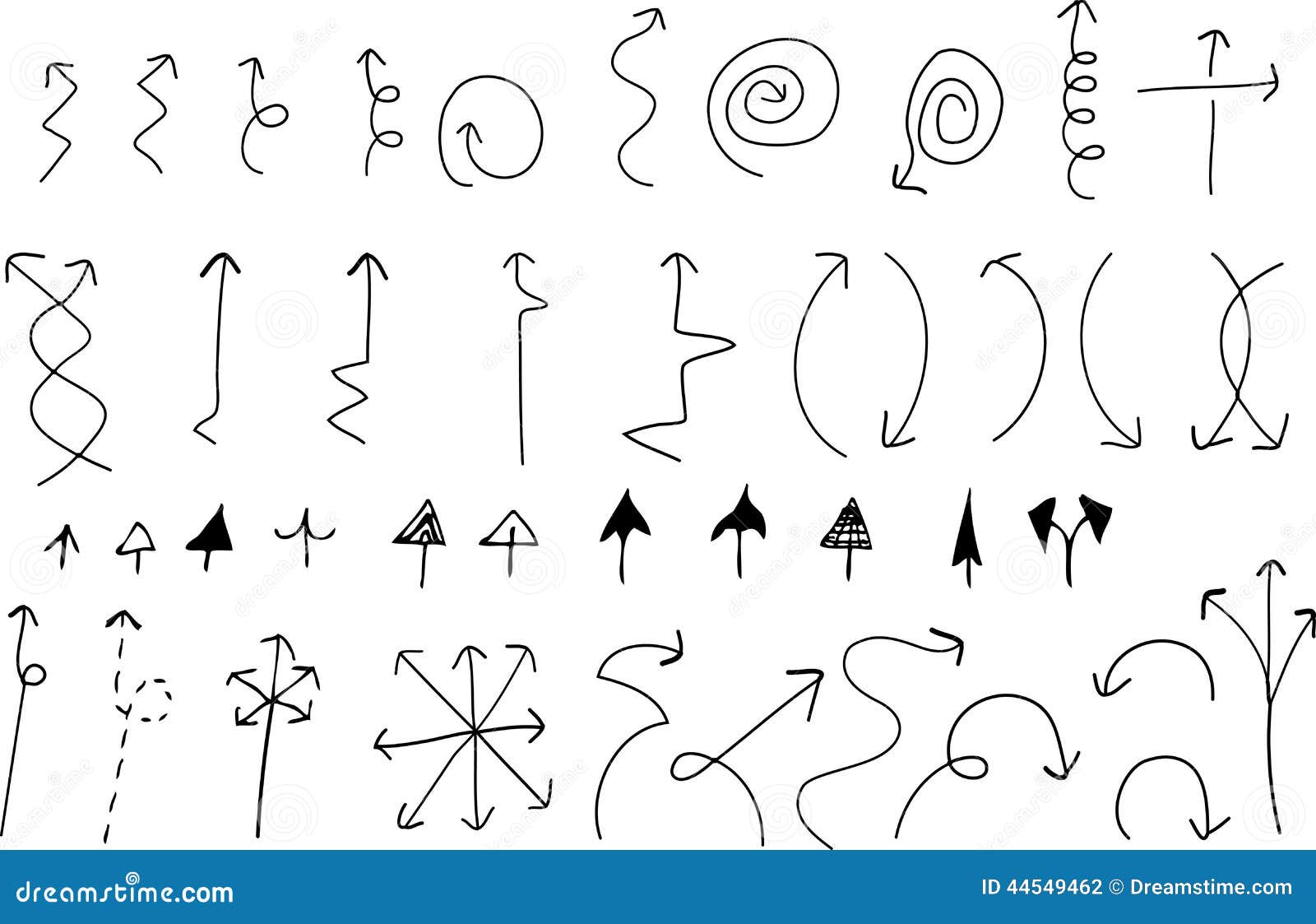 Arrows stock illustration. Illustration of elements, icons - 44549462