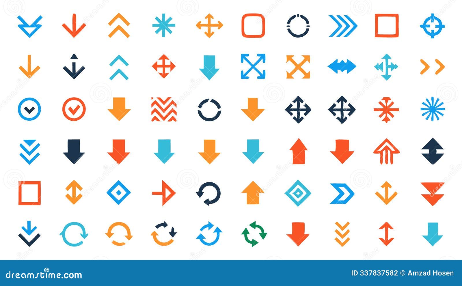 Arrows Set of 180 Black Icons Stock Vector - Illustration of click ...