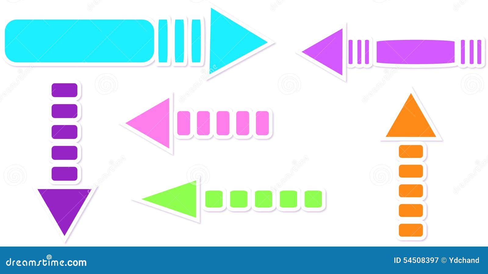 Arrows stock illustration. Illustration of sign, motion - 54508397