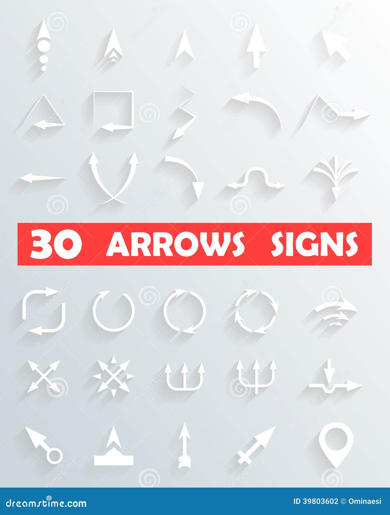Arrows Signs and Icons Vector Illustration Stock Vector - Illustration ...