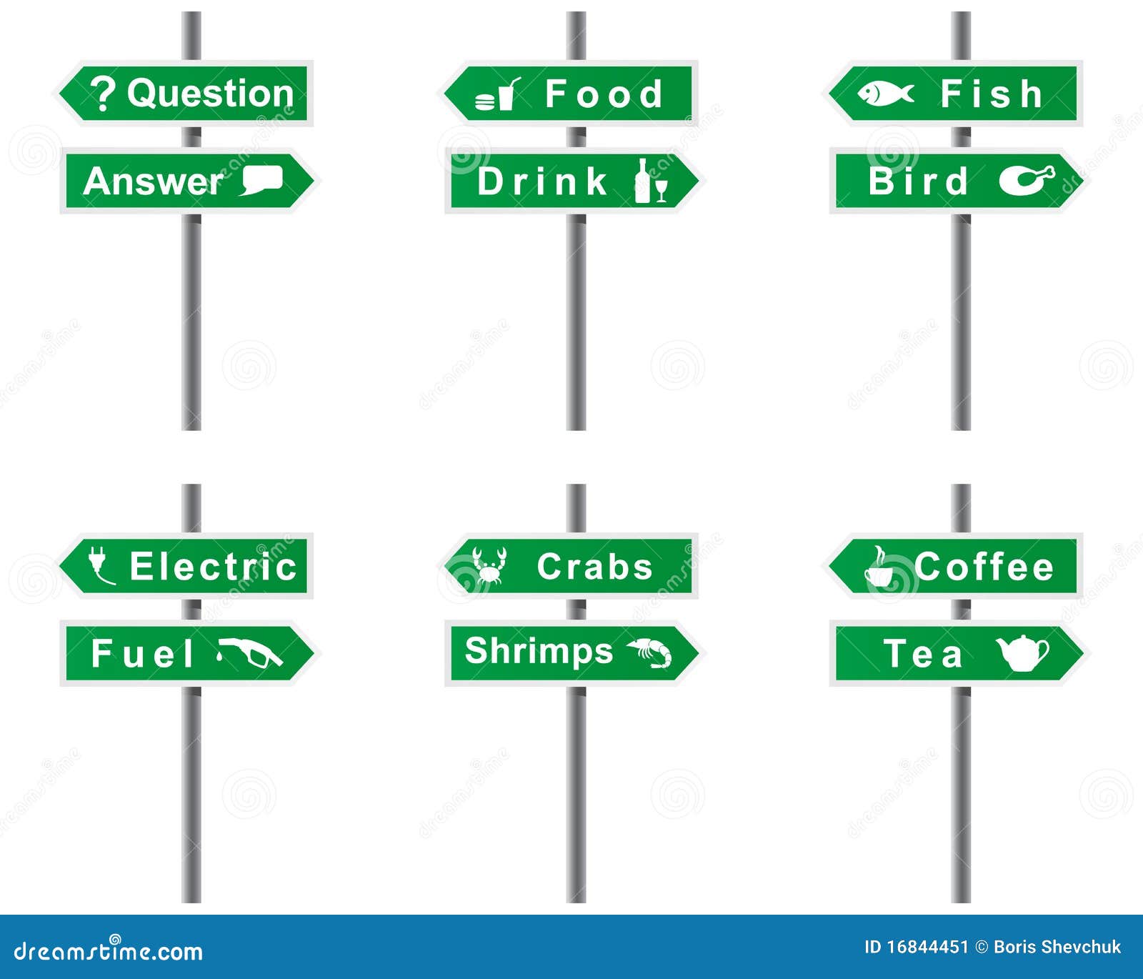 Arrows and signs set. stock vector. Illustration of graphic - 16844451