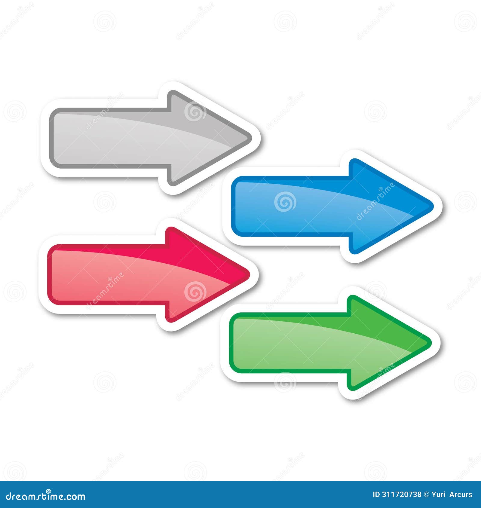 Arrows, Sketch and Computer Graphic with Pointing in a Direction To ...