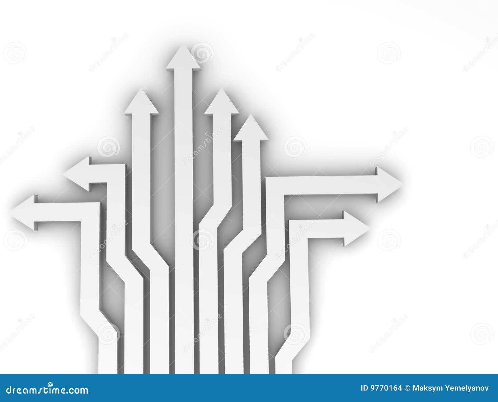 Arrows. Solutions stock illustration. Illustration of concept - 9770164